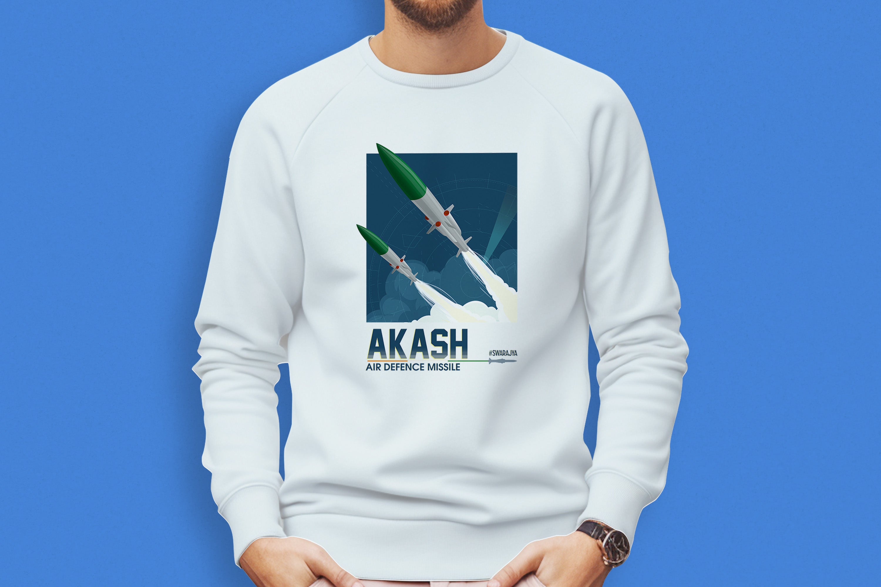 Akash Air Defence Missile - Sweatshirt – Swarajya Store