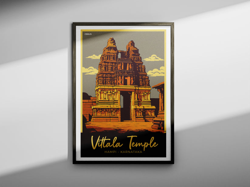Shree Vijaya Vittala Temple – Hampi (Unframed Poster) – Swarajya Store