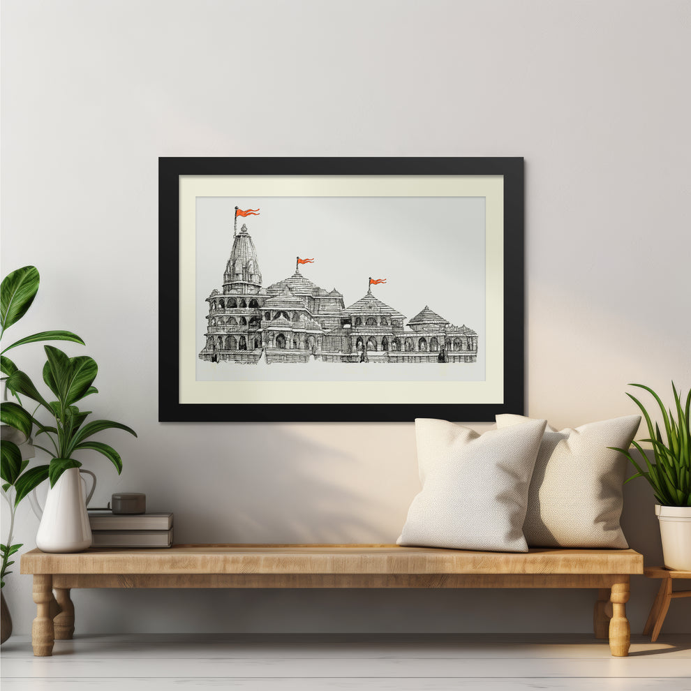 Ram Mandir, Ayodhya - (Unframed Poster) – Swarajya Store